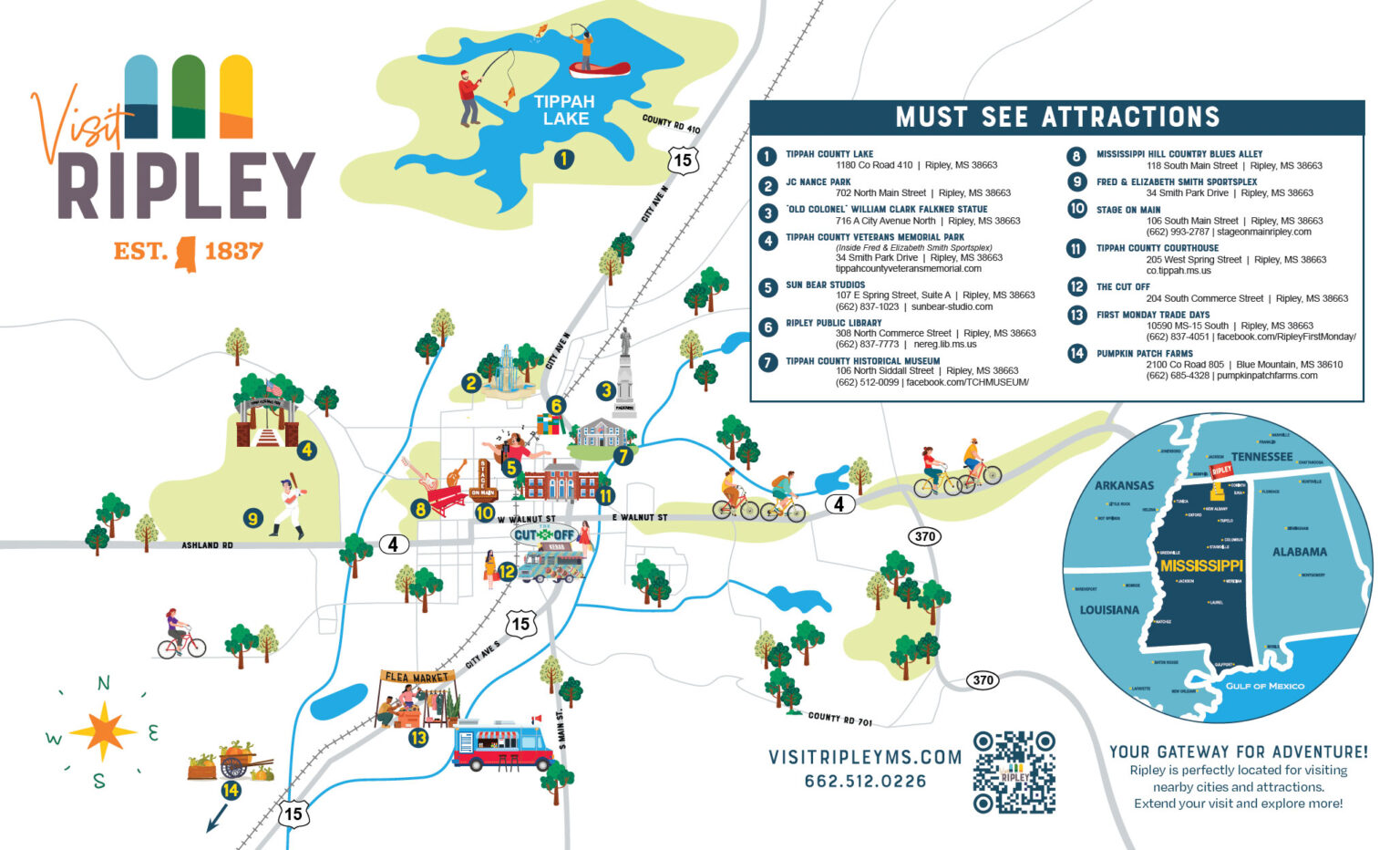 Ripley Mississippi - Visitors Guide & Maps